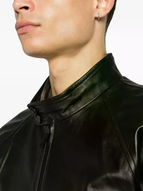 Dsquared2 Zip-up Leather Jacket