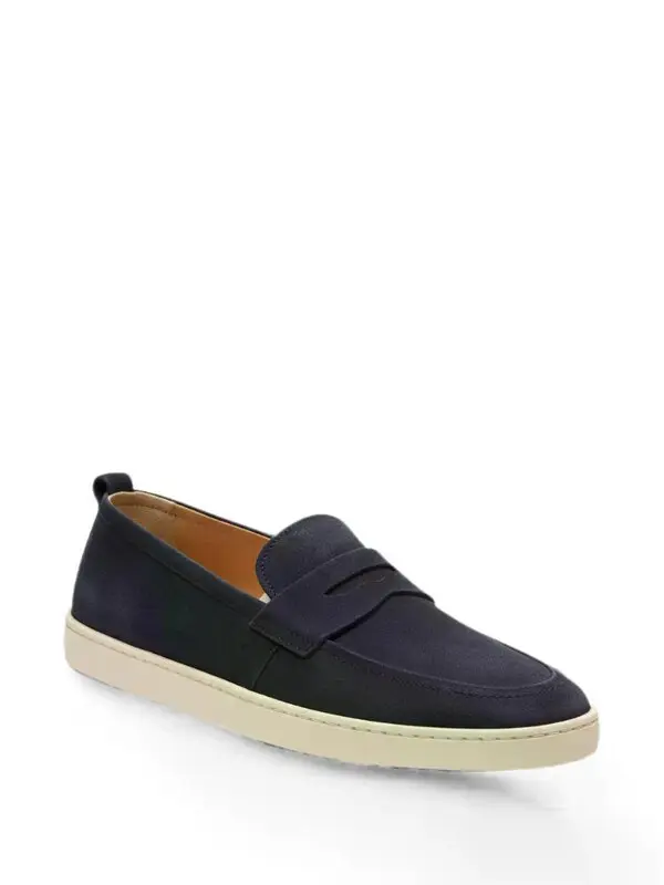 HENDERSON BARACCO Suede Slip-on Loafers - Blue