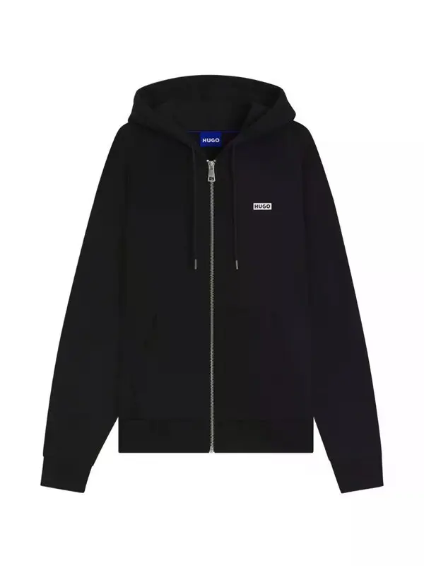 Hugo Zip Hoodie - Black