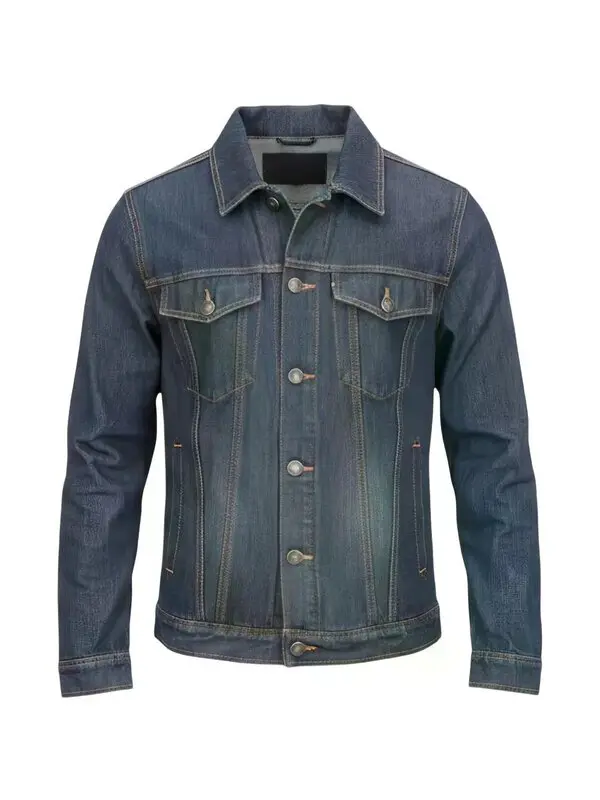 Isaia Faded-effect Denim Jacket