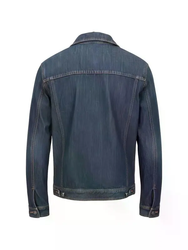 Isaia Faded-effect Denim Jacket