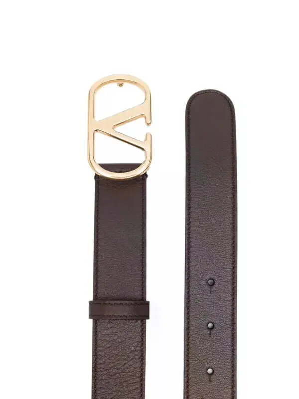 Valentino Garavani Logo-buckle Leather Belt