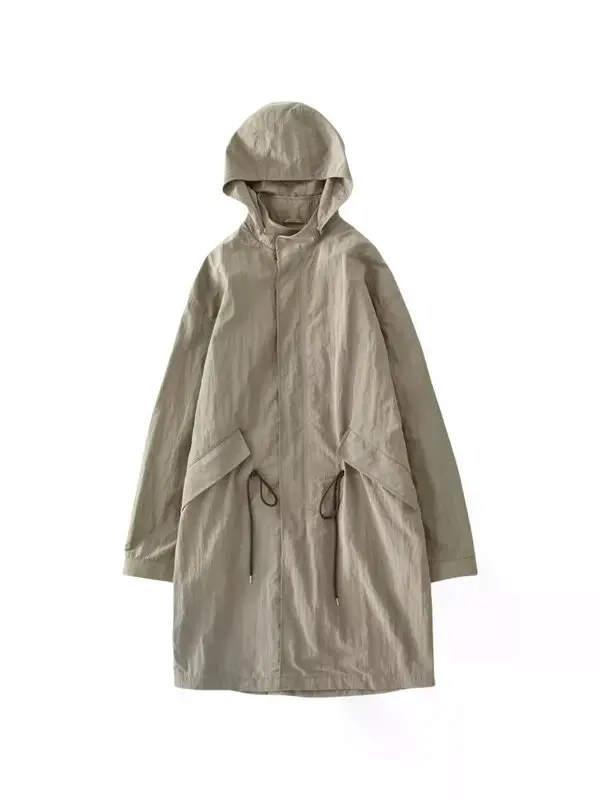 Studio Nicholson Lotus Hooded Coat - Green