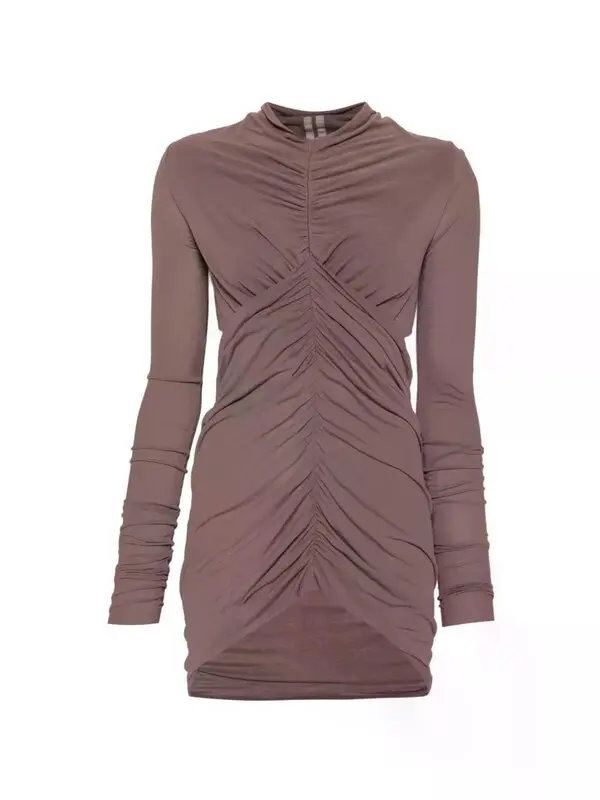 Rick Owens Sunpeel Ruched Cut-out Top - Brown