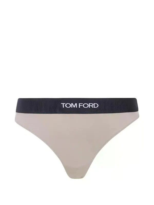 TOM FORD Logo-waistband Thong