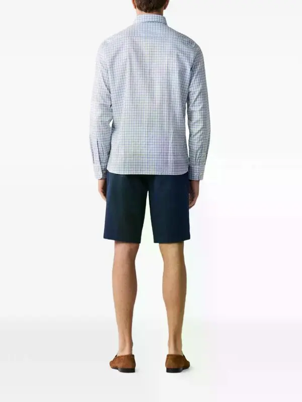 HACKETT LONDON Gingham-pattern Brompton-collar Shirt