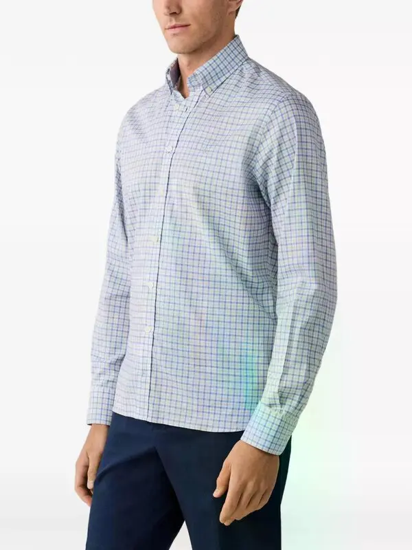 HACKETT LONDON Gingham-pattern Brompton-collar Shirt