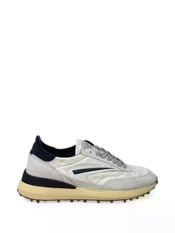 D.a.t.e. Athleta Nylon Sneakers With Suede Paneling And Chunky Rubber Sole