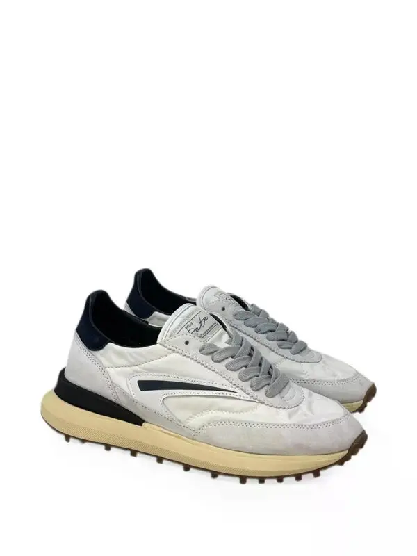 D.a.t.e. Athleta Nylon Sneakers With Suede Paneling And Chunky Rubber Sole