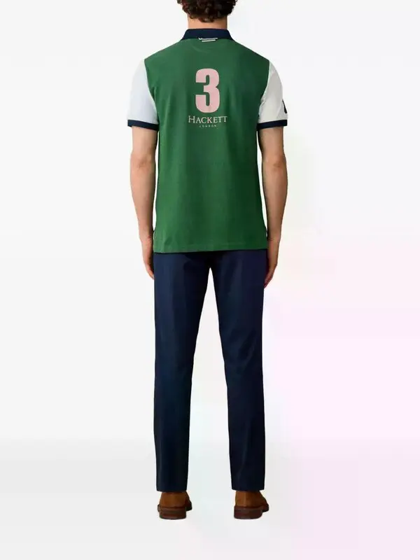 HACKETT LONDON Heritage Colour-block Polo Shirt
