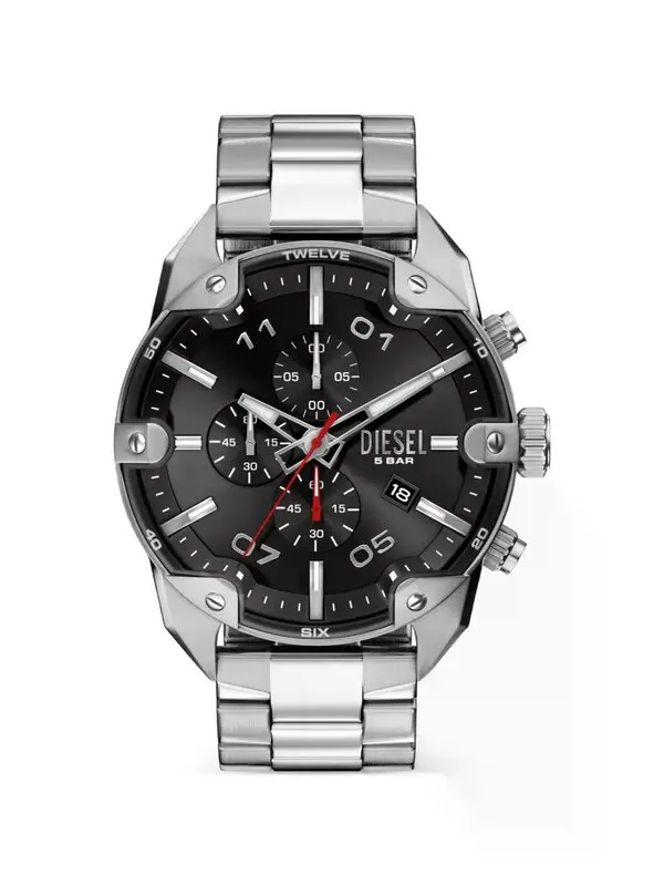 DIESEL® Spiked Chronograph Stainless Steel Watch - Black