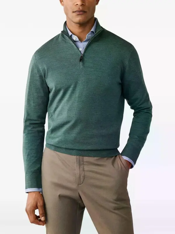 HACKETT LONDON Quarter-zip Merino Sweater