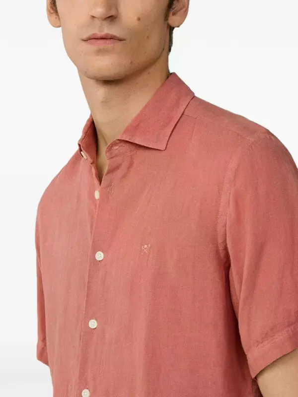 HACKETT LONDON Garment-dyed Linen Shirt