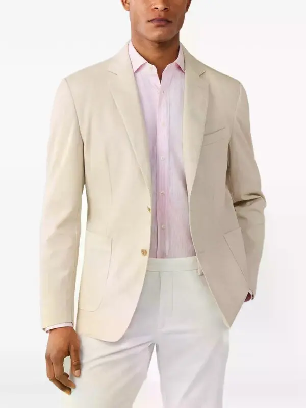 HACKETT LONDON Garment-dyed Notch-lapel Blazer