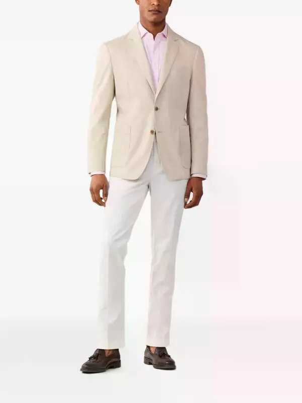 HACKETT LONDON Garment-dyed Notch-lapel Blazer