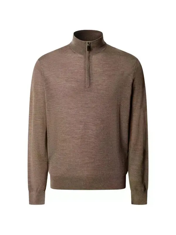 HACKETT LONDON Quarter-zip Wool Sweater