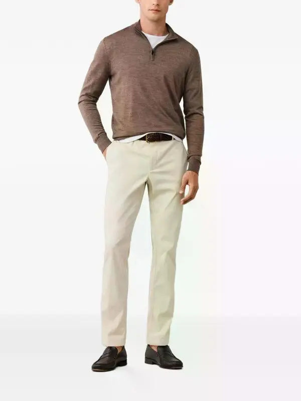 HACKETT LONDON Quarter-zip Wool Sweater