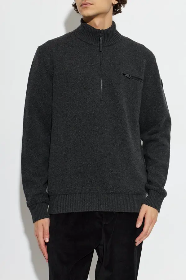 Moncler Wool Sweater With Pocket