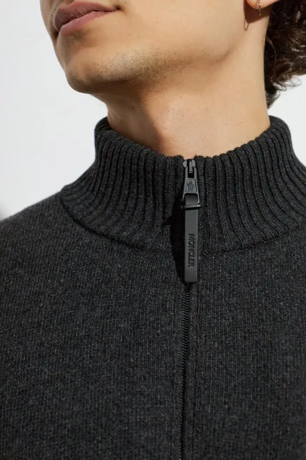 Moncler Wool Sweater With Pocket