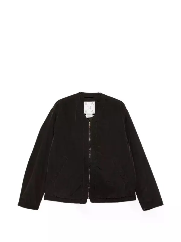 RANRA Logo-embroidered Zip-up Jacket