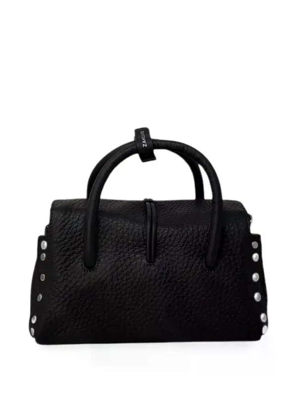 ZANELLATO Studded Leather Tote Bag - Black