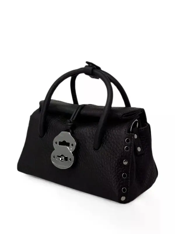 ZANELLATO Studded Leather Tote Bag - Black