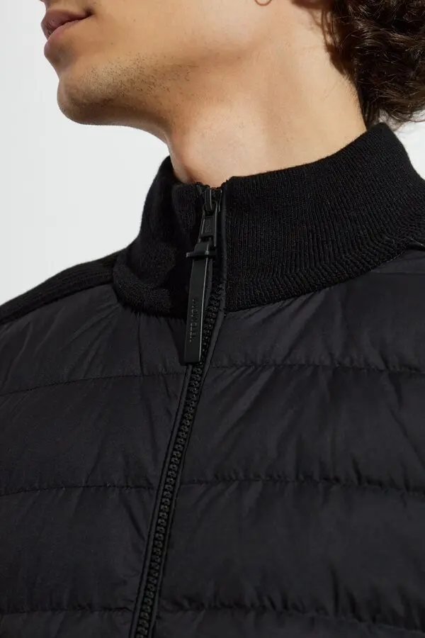 Moncler Cardigan With Quilted Front