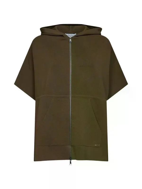 Max Mara Milano-knit Short-sleeve Hoodie