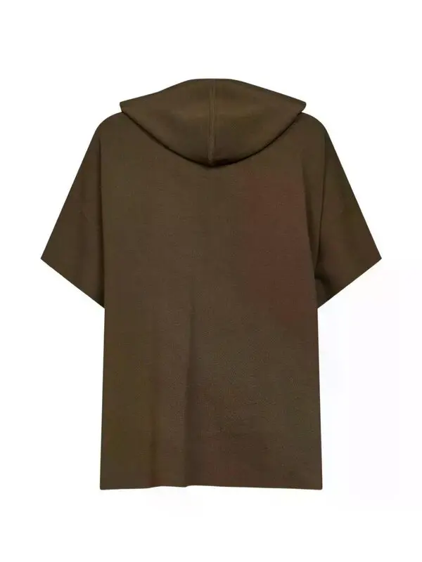 Max Mara Milano-knit Short-sleeve Hoodie