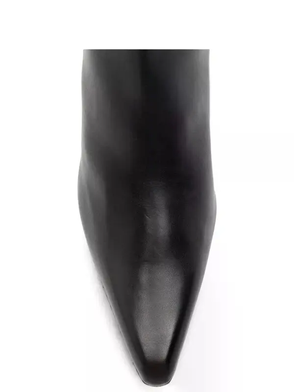 Paris Texas Pointed-toe Leather Ankle Boots