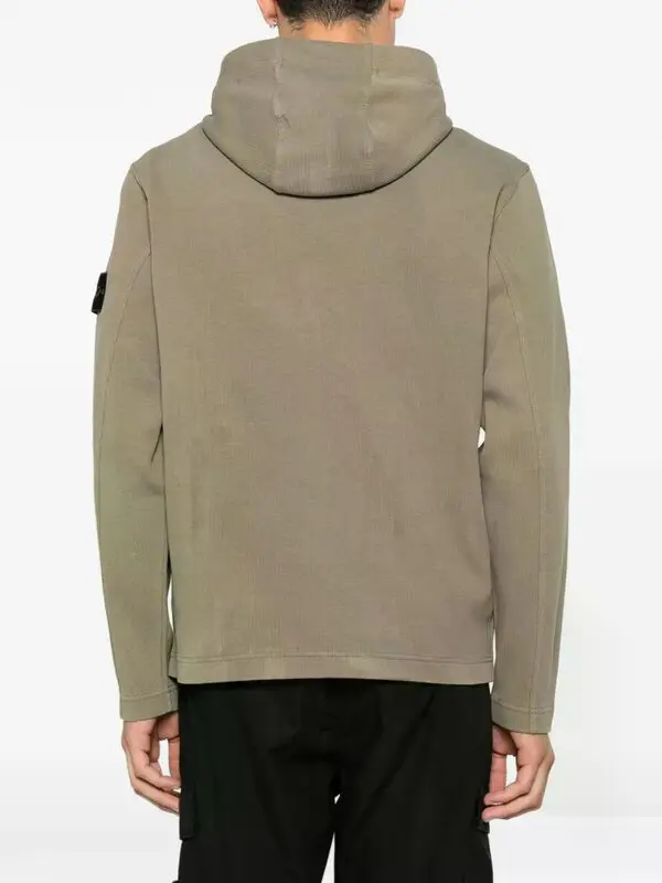 Stone Island Logo-patch Zip-up Hoodie