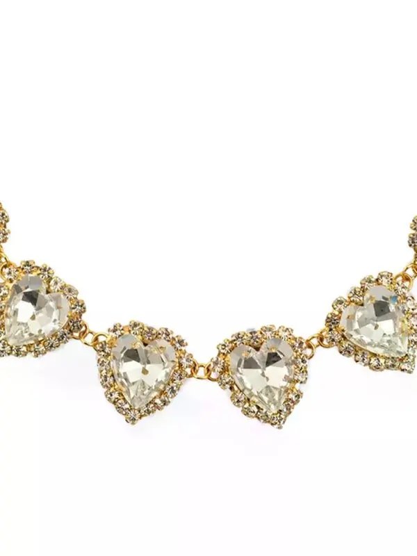 Mayol Vivian Heart Pendant Necklace With Crystal Embellishments