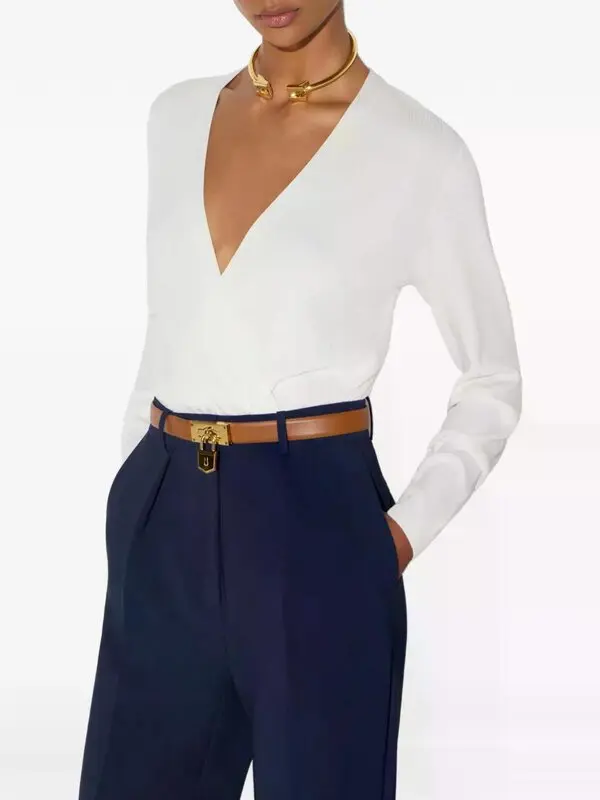 Elisabetta Franchi Ribbed Knit Bodysuit
