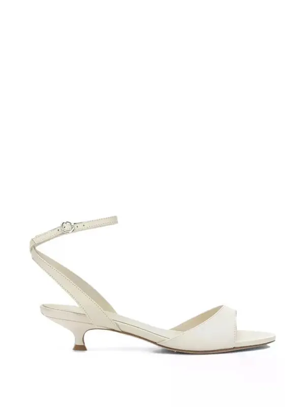 AeydĒ Zelia Leather Sandals - Neutrals