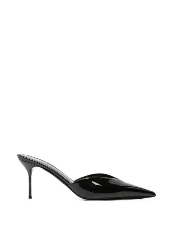 Paris Texas Lidia Patent-leather Pointed-toe Mules - Black