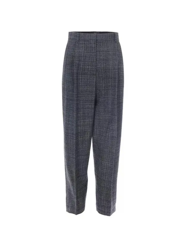 Fabiana Filippi Bouclé-effect Pressed-crease Trousers