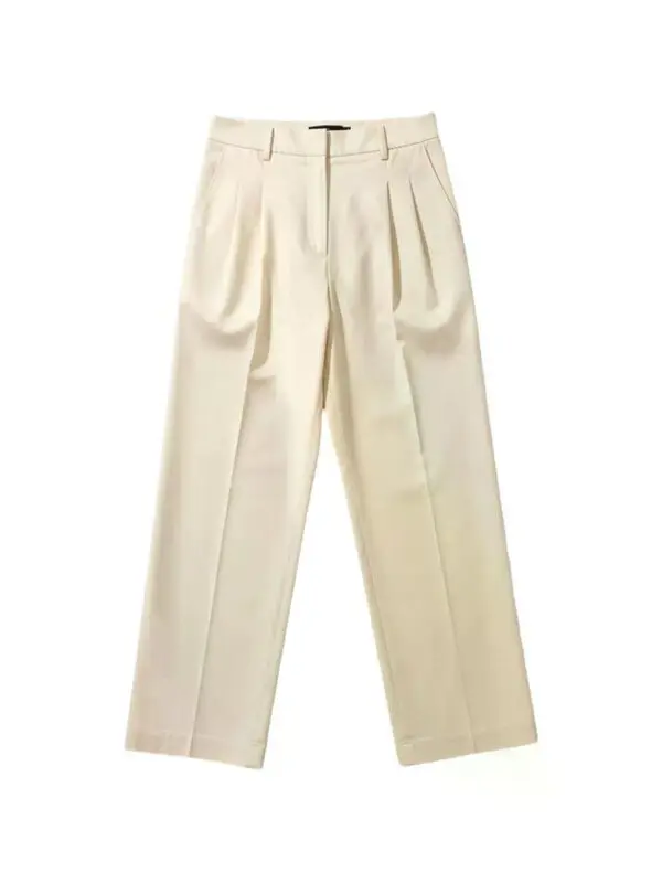 CELLAR DOOR Pleated-detail Straight-leg Trousers