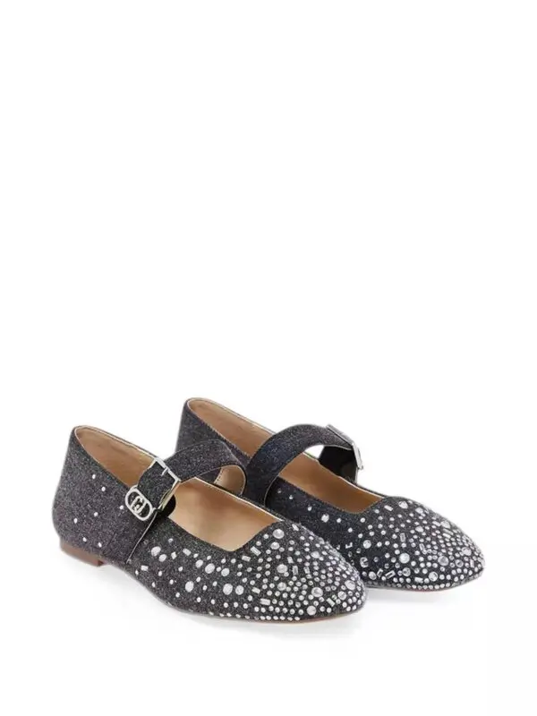 Liu Jo Crystal-embellished Brigitte 11 Ballet Flats