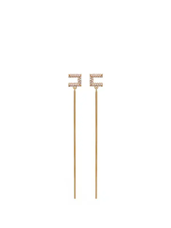 Elisabetta Franchi Earrings With Rhinestones