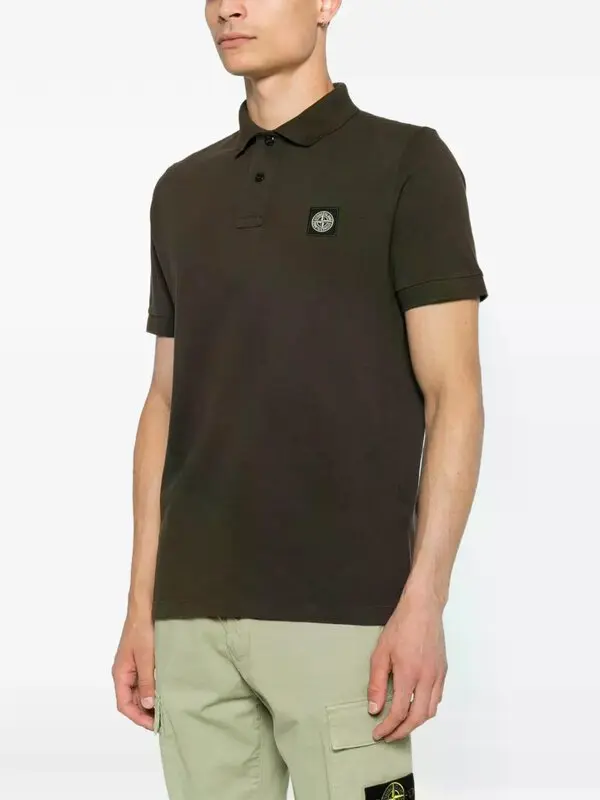 Stone Island Logo-patch Polo Shirt