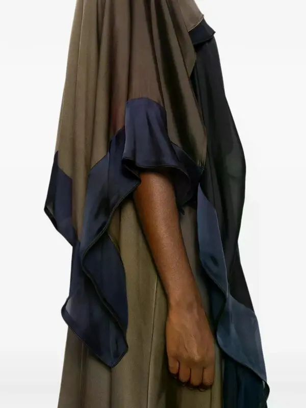 Sacai Ruffled Layered-design Asymmetric Dress