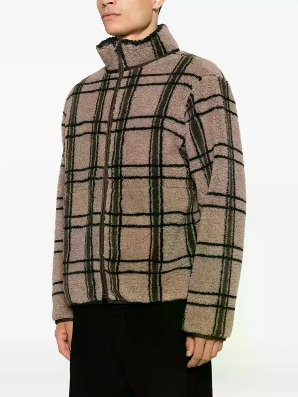 RANRA Check-pattern Fleece Jacket