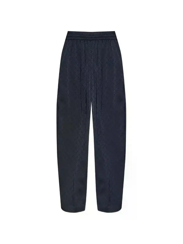 Casablanca Monogram Jacquard Wide-leg Trousers - Blue