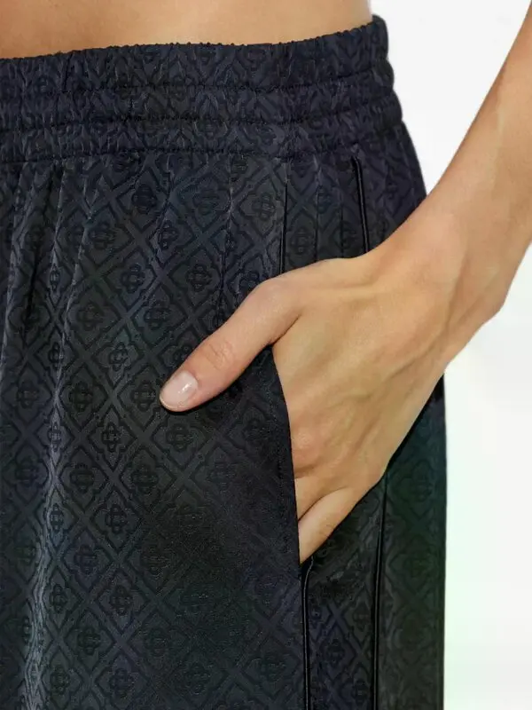 Casablanca Monogram Jacquard Wide-leg Trousers