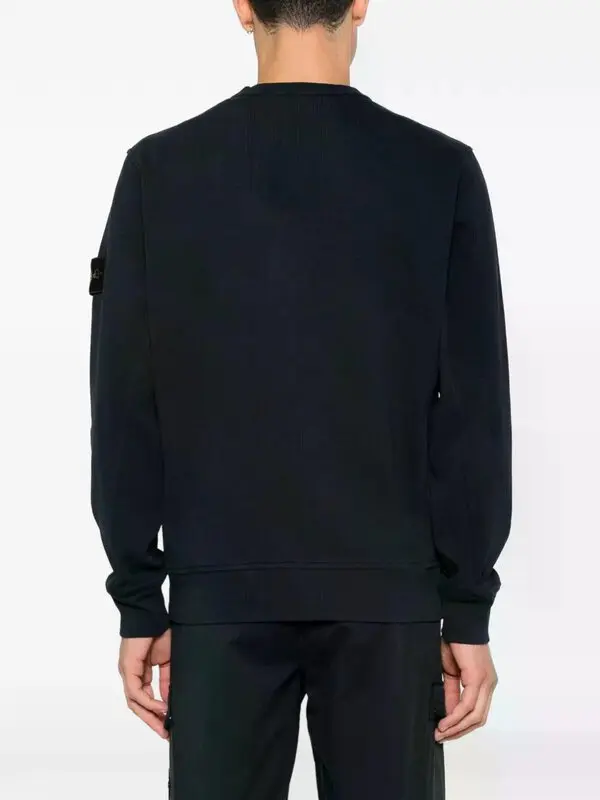 Stone Island Logo Patch Sweatshirt - Blue