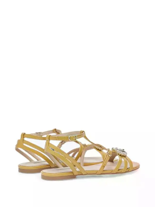 Liu Jo Crystal-embellished Leather Sandals