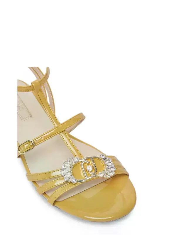Liu Jo Crystal-embellished Leather Sandals