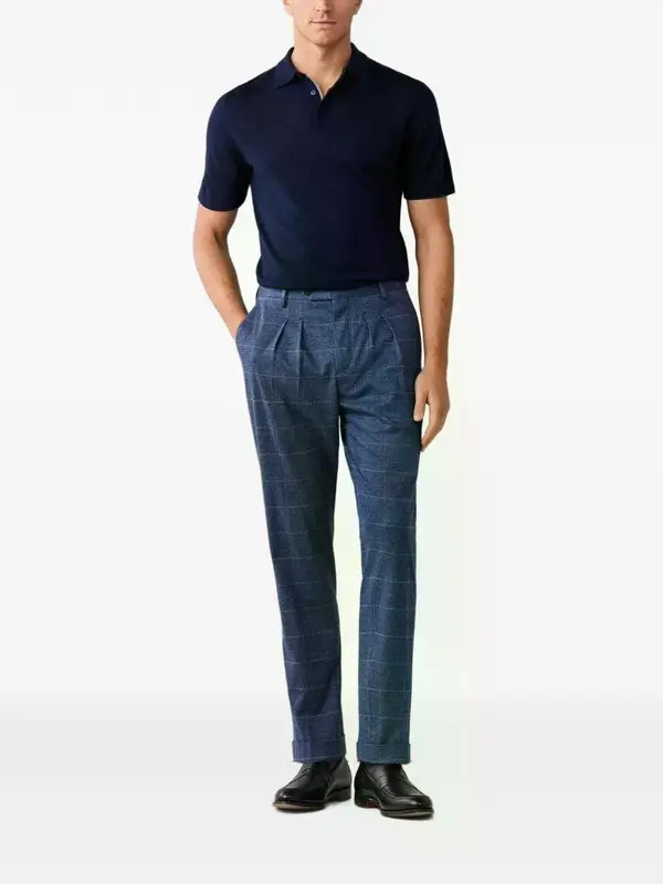 HACKETT LONDON Short-sleeve Knit Polo Shirt