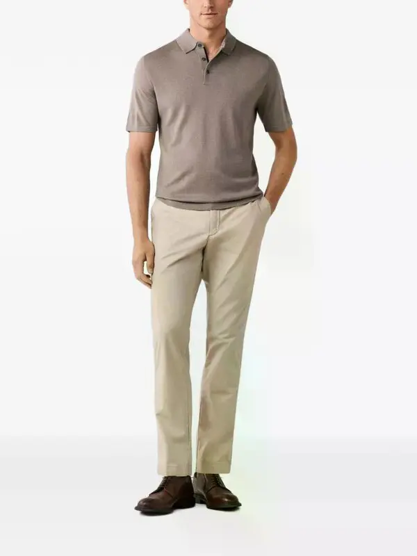 HACKETT LONDON Knit Short-sleeve Polo Shirt