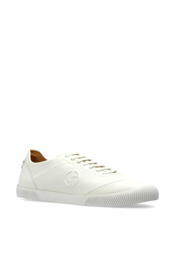 Giorgio Armani Leather Sports Shoes - Cream